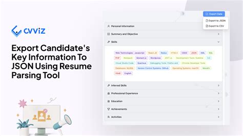 Cvviz Ai Resume Parser Api Appsumo