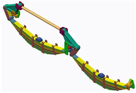 Tandem Leaf Spring Assembly Model Download Scientific Diagram