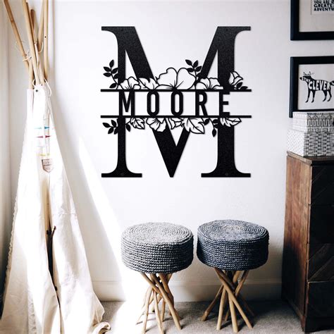 Custom Initial Monogram Story In Steel Custom Initial Monogram Story In Steel