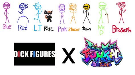 D Sides Designs For The Dick Figures Cast By Ariel2b On Deviantart