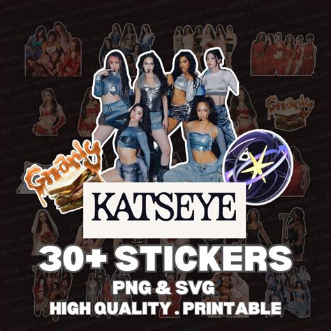 Katseye Sticker Pack Global Girl Group Fan Merch Png Svg Digital