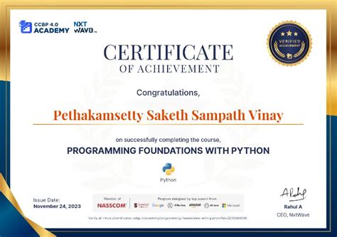 Nxtwave Rahulattuluri Sashankgujjula Ccbp Ccbpian Ccbpacademy Pythonprogramming
