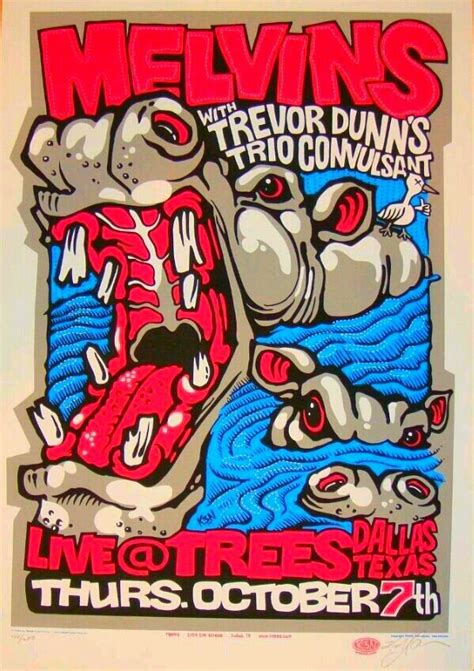 Melvins Concert Posters Gig Posters Band Posters