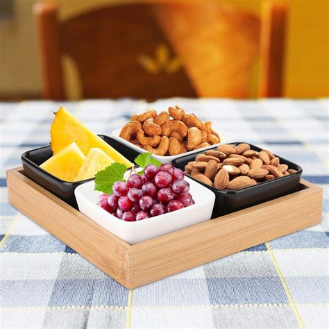 Black And White Serving Platter Serving Platters And Dishes Oval