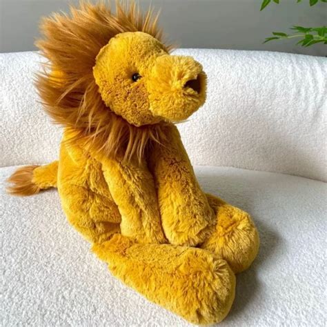 Jellycat Medium Smudge Lion Retired Edition Soft And Valuable Collector