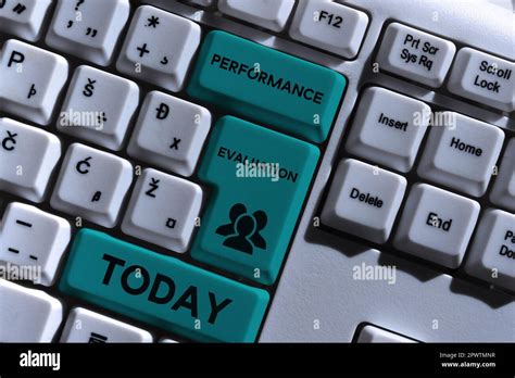 Text Sign Showing Performance Evaluation Word For The Development And