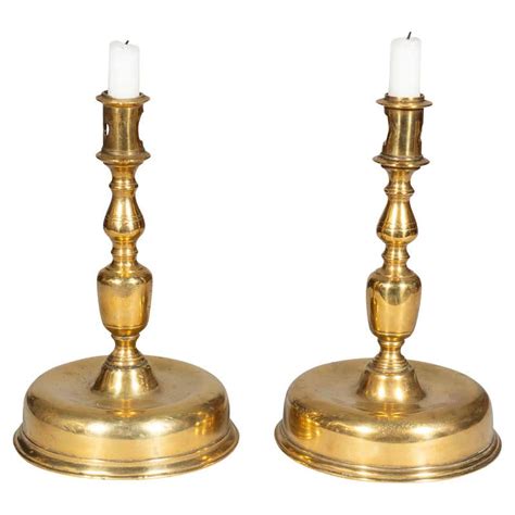 Candlesticks Pair Brass For Sale At 1stdibs