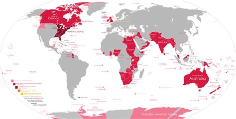 Former Colonies Of The British Empire Universelles