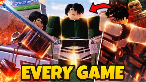 Mastering Ackerman In Every Attack On Titan Roblox Game Youtube