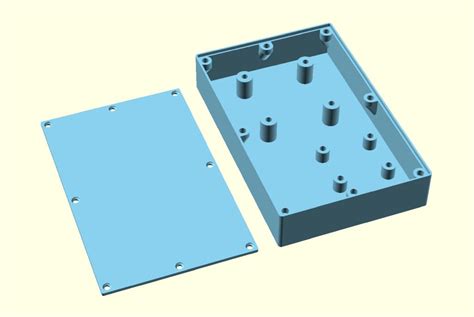 Easy Customizable Parametric Electronics Project Box Case Enclosure