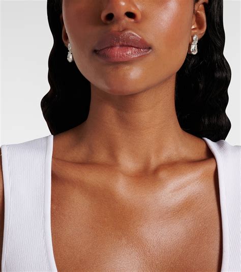 Nadia Crystal Earrings In Silver Jennifer Behr Mytheresa