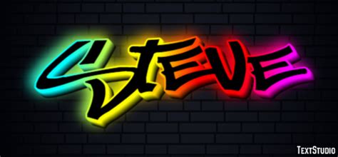 Steve Text Effect And Logo Design Name