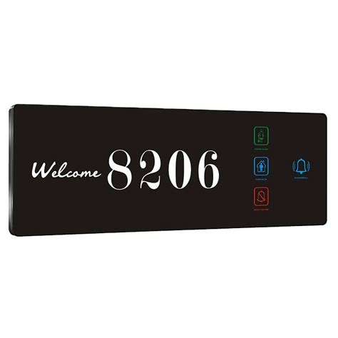 Wall Mounted Room Numbers Hotel Doorplate Logo For House Room Signs