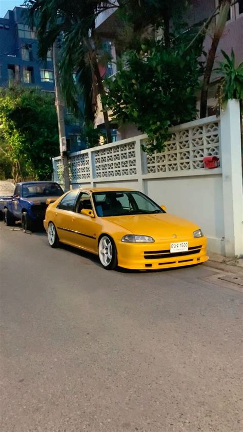 Chareef Chimhiran New Tail Lights 💨 The Yellow Jtcc Look 💛 🚕 Eg8 Eg9 Eh9 Civic Civiccvc
