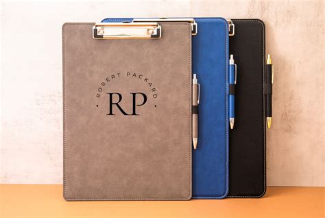 Personalized Clipboard Custom Leather Clipboard With Pen Teacher