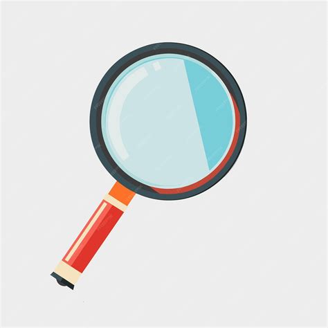 Premium Vector Magnifying Glass Icon Clip Art Vector Illustration