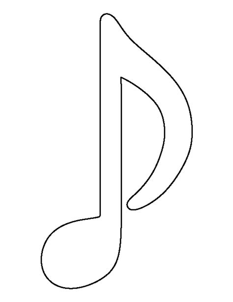 Free Printable Musical Note Template