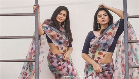 Soundariya Nanjundan Hot Photos In Saree South Indian Actress