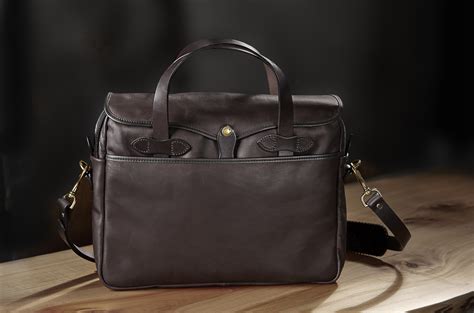Mother Nature Cant Mess With Filsons Weatherproof Leather Bag