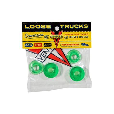 Venture Loose Trucks Bushing Conversion Kit Green 90 Duro