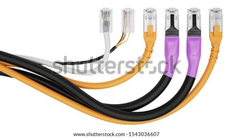 Ilustrasi Stok Different Lan Cable Types Categories 3d 1543036607 Shutterstock