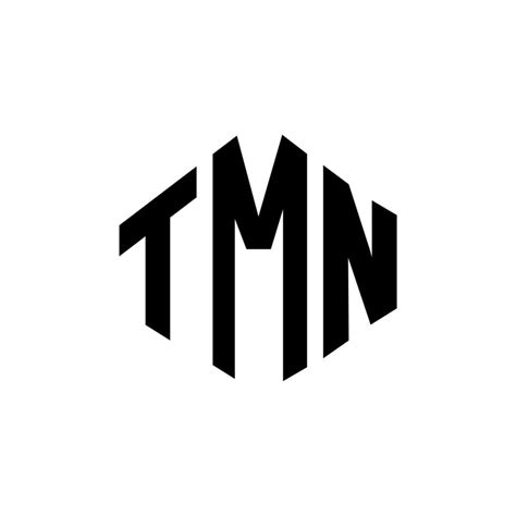 Tmn Letter Logo Design With Polygon Shape Tmn Polygon And Cube Shape