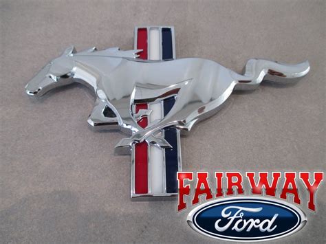 15 Thru 17 Mustang Oem Ford California Special Chrome Tri Bar Pony