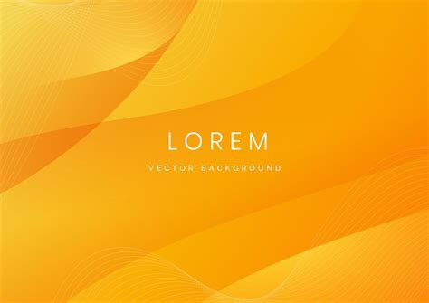 Abstract Modern Orange Gradient Waves Overlap Background With Copy