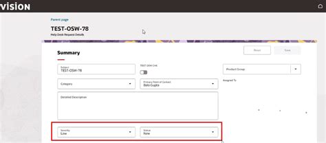 Severity And Status Fields As Read Only In Internal Help Desk Cx Visual Builder — Cloud