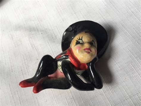 Ceramic Ladybug Ladybug Figurine Ladybug Sculpture Japan Ceramic Figure Ladybug Girl