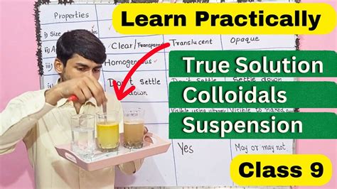 Difference Between True Solution Colloidal Solution And Suspension
