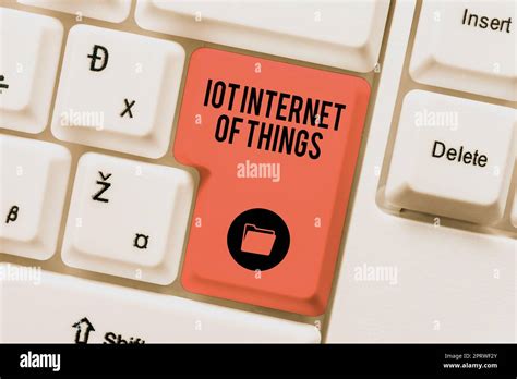 conceptual caption iot internet of things internet concept network of