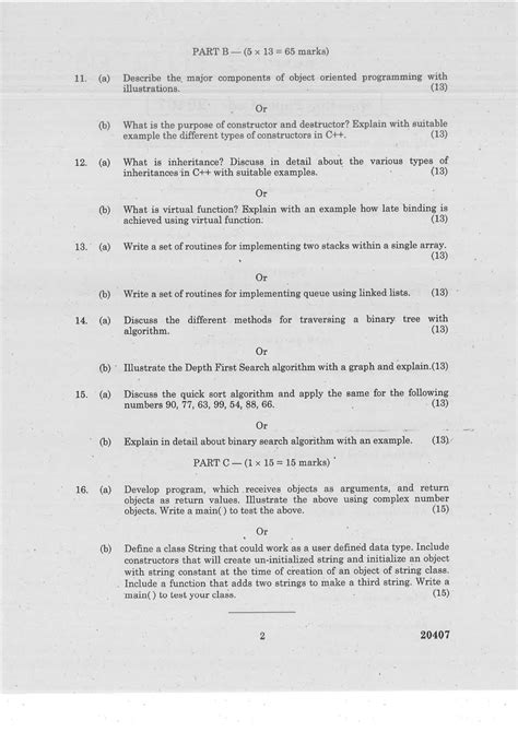 Anna University Ec 6301 Object Oriented Programming And Data Structures For Electrical And