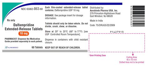 Dalfampridine Package Insert