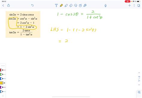 SOLVED Prove the given trigonometric identity cos θ cot θ