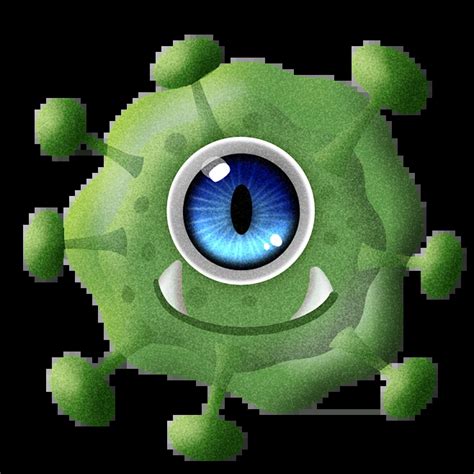 生物医学卡通流行病毒细菌细胞基因医疗 花瓣网