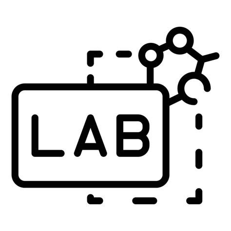 Lab Test Icon Outline Vector Medical Research 15063557 Vector Art At