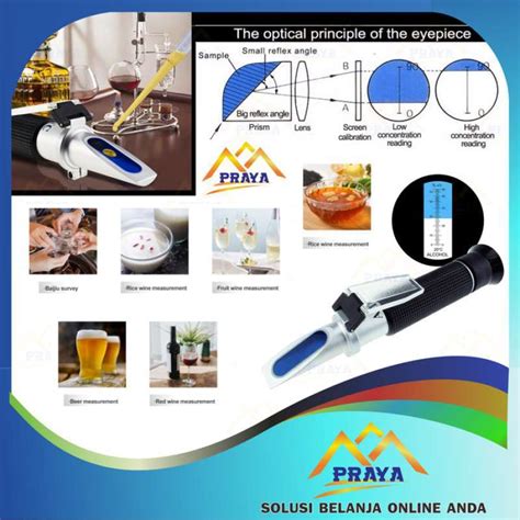Promo Refraktometer Alkohol Refractometer Alcohol Alat Tes Kadar Uji Cek Diskon 33 Di Seller