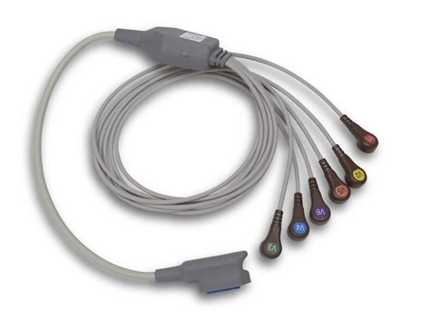 Zoll X Series® Propaq® Md 6 Lead Chest V Lead Ecg Cable Aami