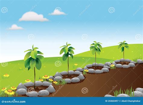 Tree Plantation Stock Illustration Illustration Of Ecological