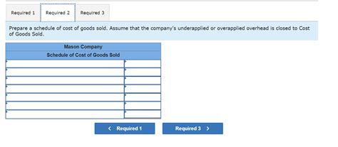 Solved Exercise 3 6 Algo Schedules Of Cost Of Goods
