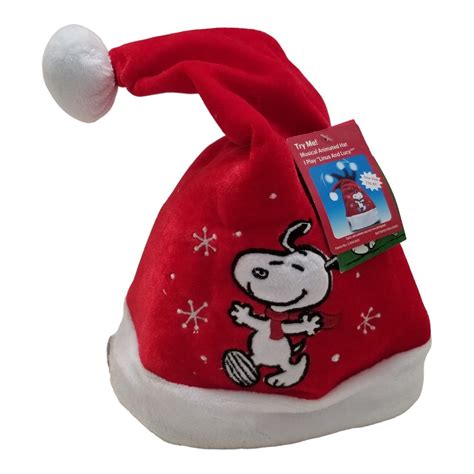 Dandee Peanuts Snoopy Animated Musical Christmas Hat 4661523951