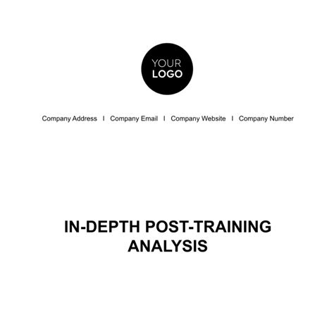 In Depth Post Training Analysis Hr Template Edit Online And Download
