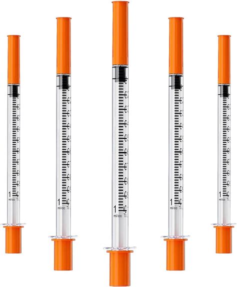 U 100 1ml Cc Lab Syringes With 30g 1 2 12 7mm Needle