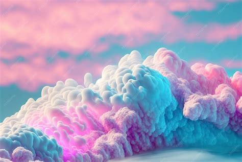 Premium Ai Image Abstract Foam Clouds With Splashing Forms And Drops