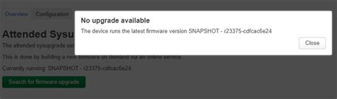 upgrade ax3600 from snapshot r23375 to r23685 installing and using