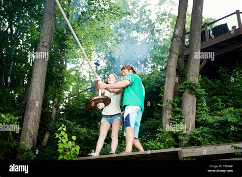 Rope Swing In The New Forest Hi Res Stock Photography And Images Alamy