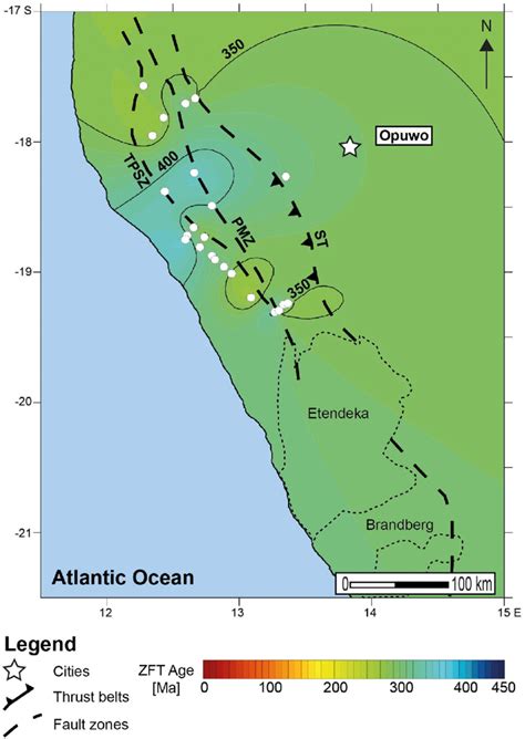 Detailed Interpolation Map Showing A Possible Modeled Projection Of The