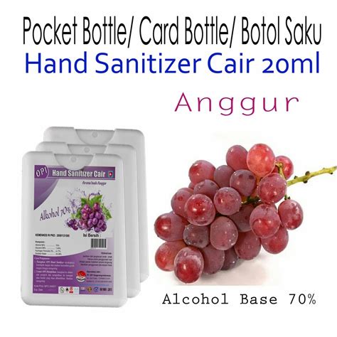 Jual Pocket Hand Sanitizer Varian Segar Dalam Kemasan Botol Sakupocket