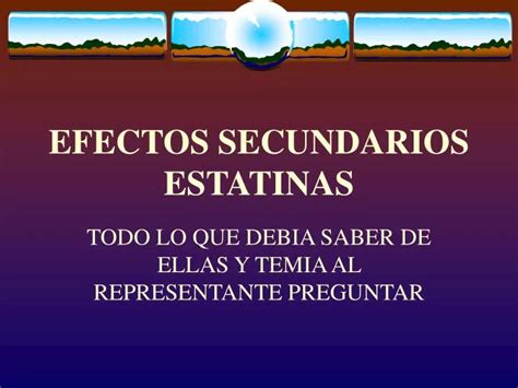 Ppt Efectos Secundarios Estatinas Powerpoint Presentation Free